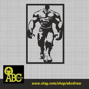Hulk Design Laser Cut Svg Dxf Files Wall Sticker Engraving Decal ...
