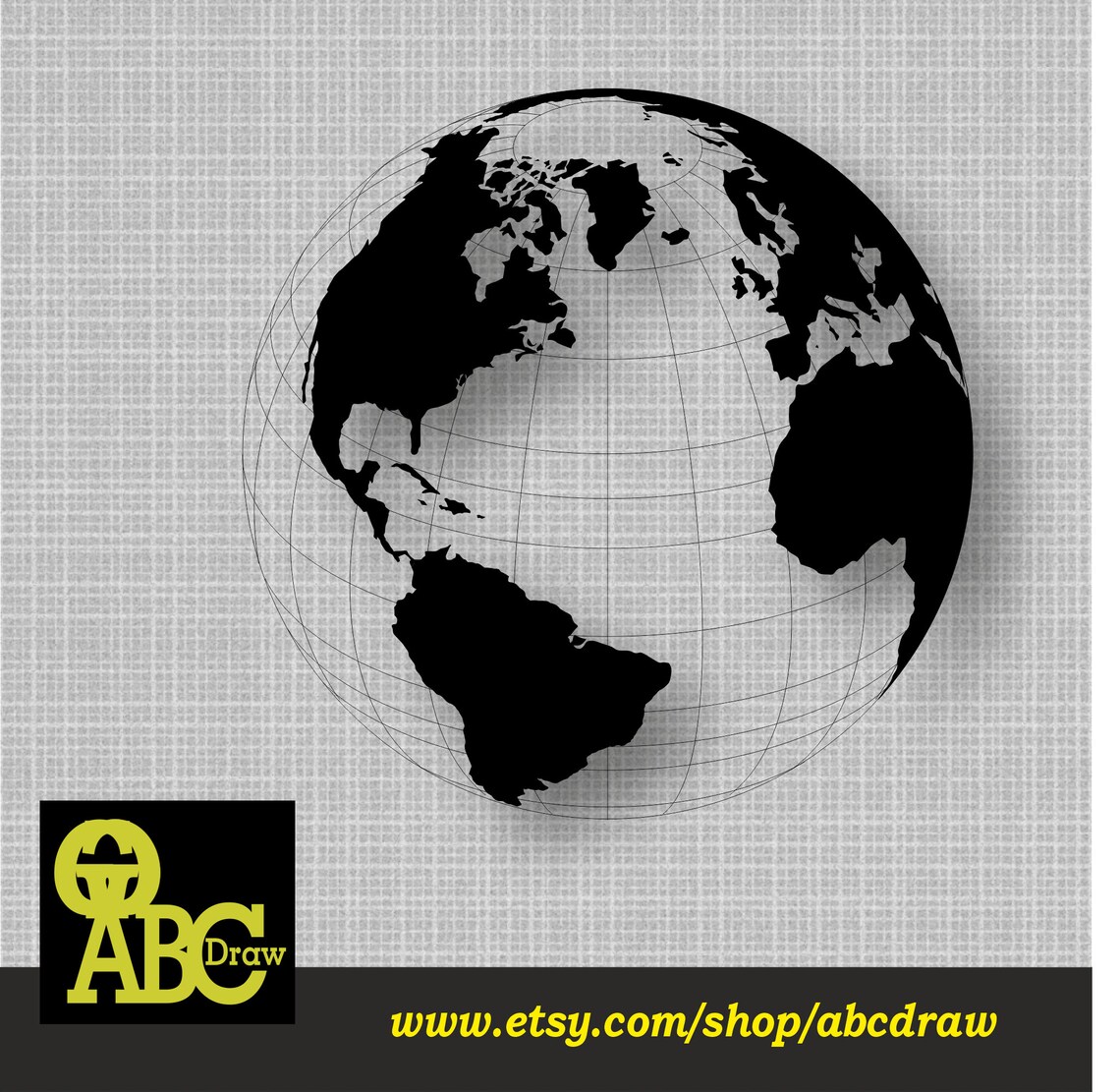 World Globe Design Laser Cut Svg Dxf Files Wall Sticker - Etsy
