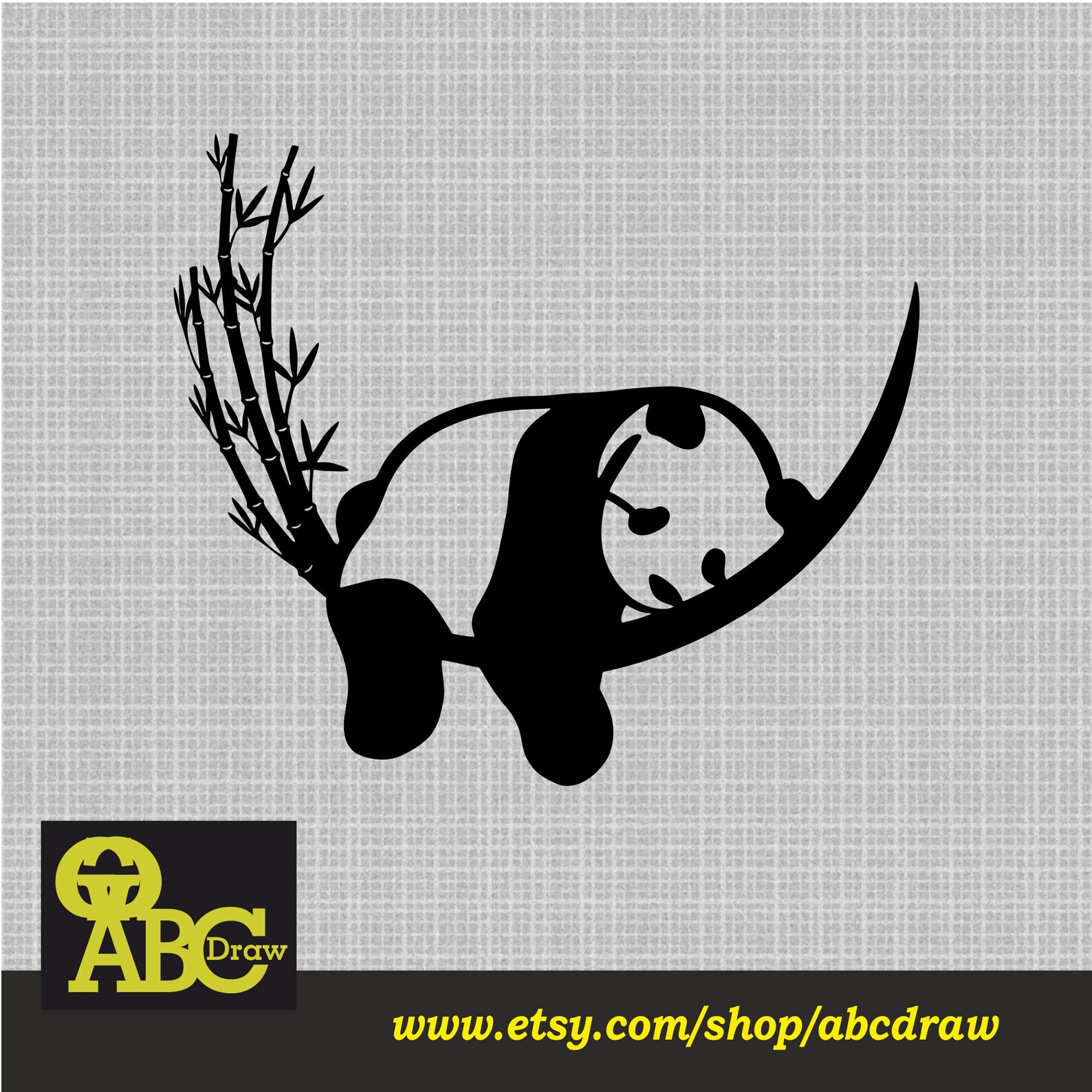 Panda Design Laser Cut Svg Dxf Files Wall Sticker Engraving Decal ...