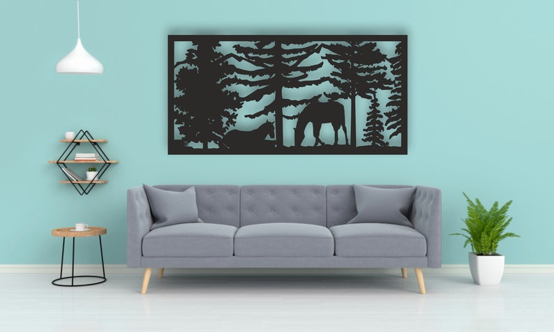 Nature Panel Design Laser Cut Svg Dxf Files Wall Sticker | Etsy