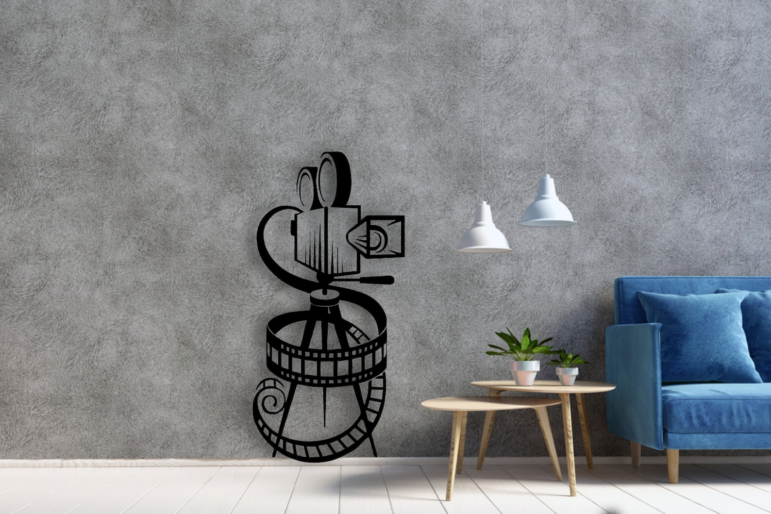 Movie Camera Design Laser Cut Svg Dxf Files Wall Sticker Engraving ...