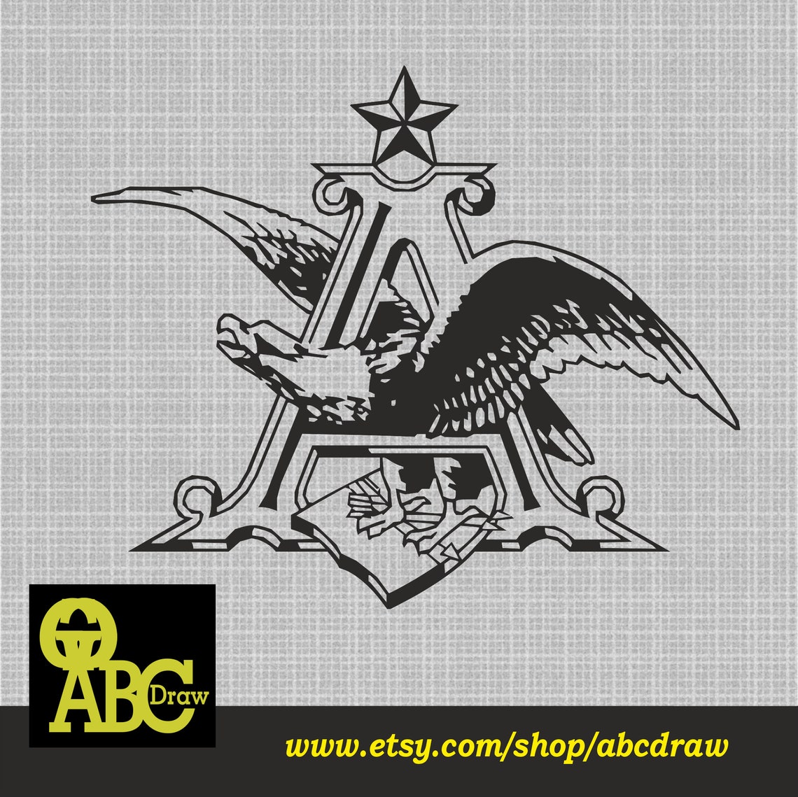 Eagle A Design Laser Cut Svg Dxf Files Wall Sticker Engraving | Etsy