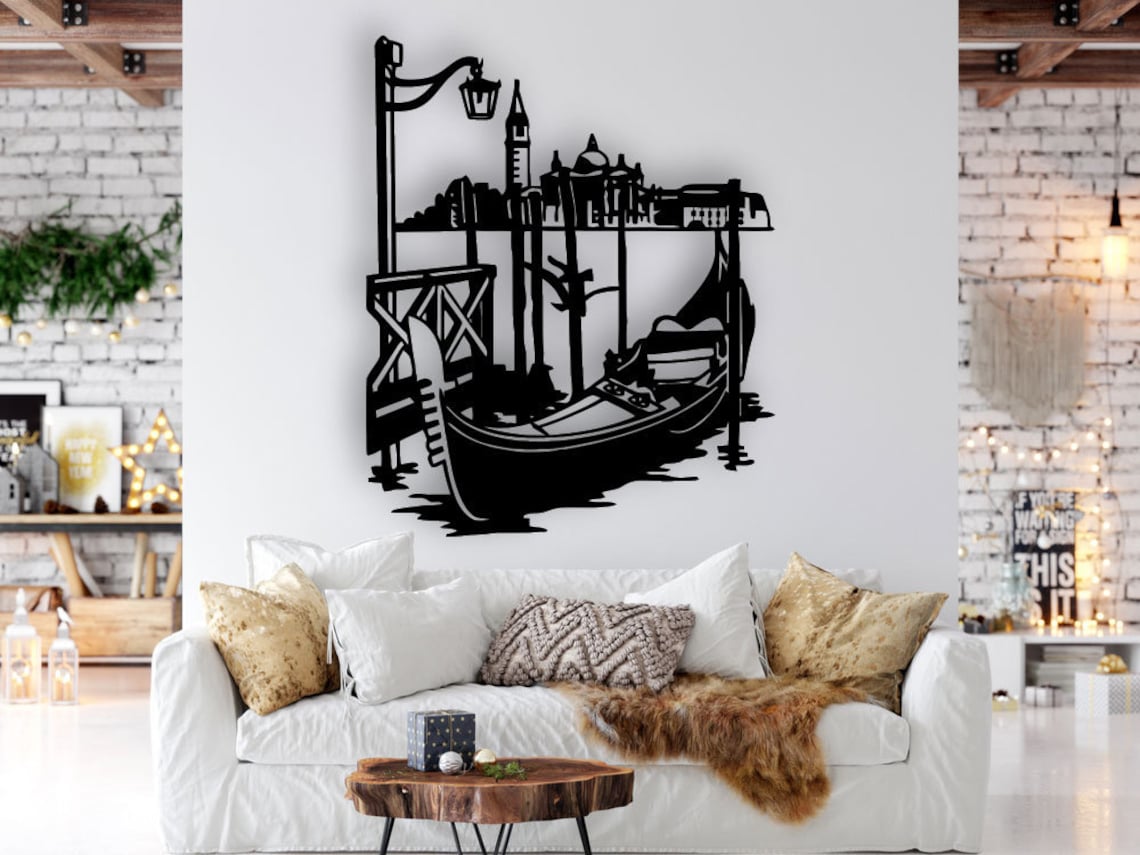 Boat Design Laser Cut Svg Dxf Files Wall Sticker Engraving Decal ...