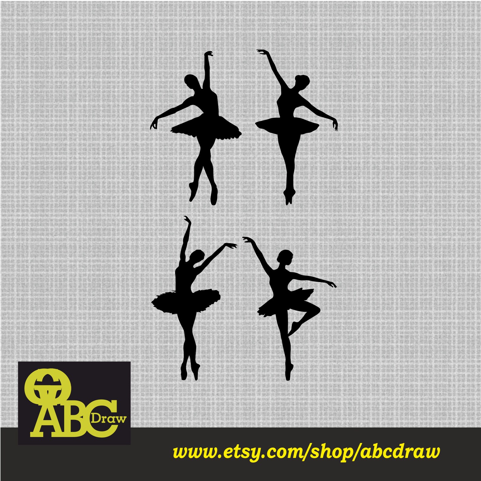 Ballerina Design Laser Cut Svg Dxf Files Wall Sticker Engraving Decal ...