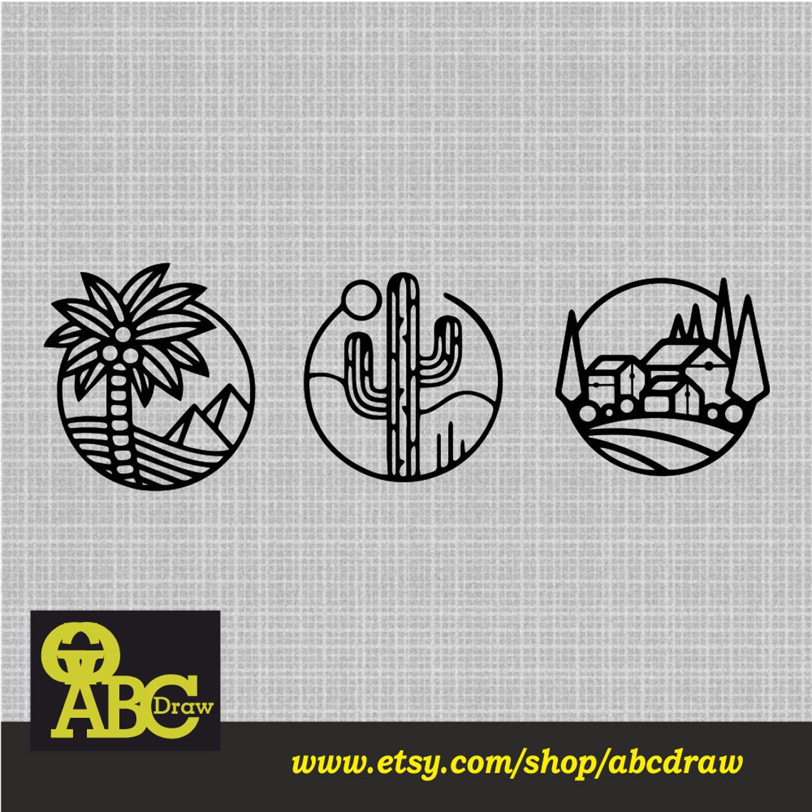 Circle Design Laser Cut Svg Dxf Files Wall Sticker Engraving - Etsy