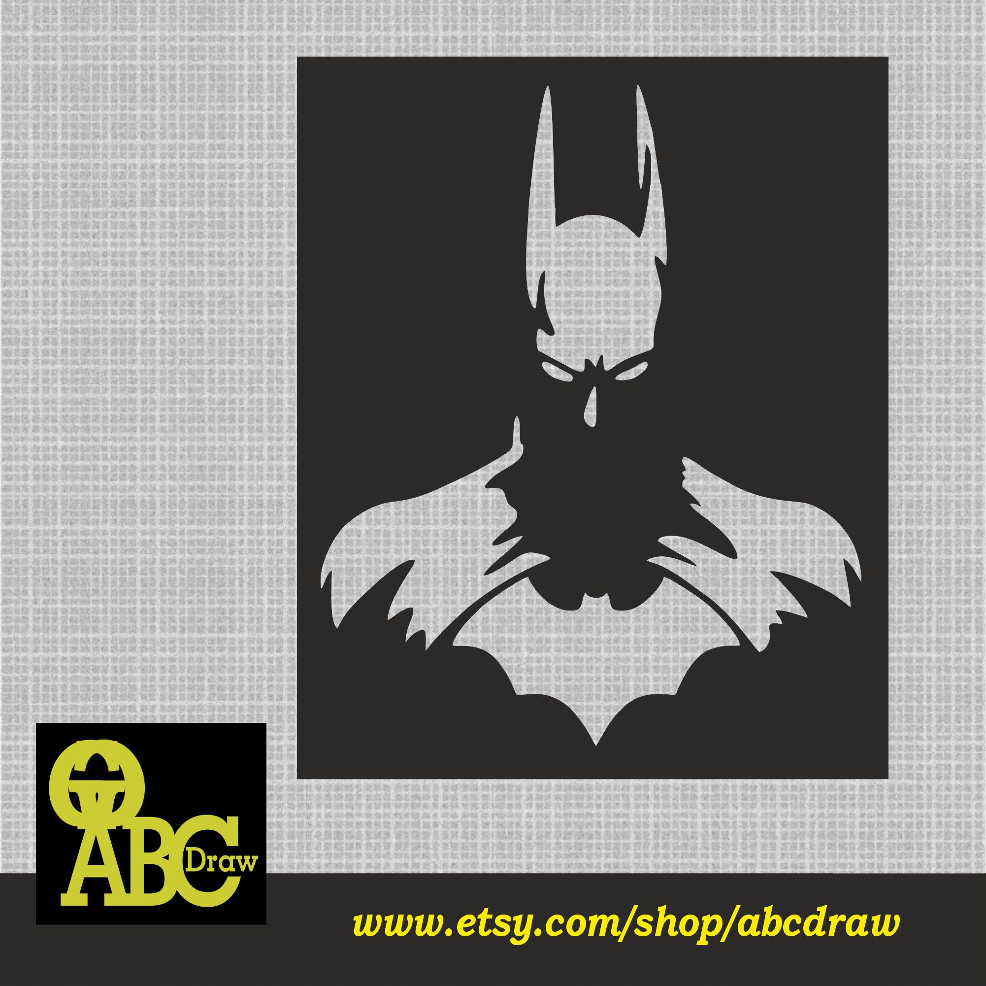 Batman Design laser cut svg dxf files wall sticker engraving | Etsy