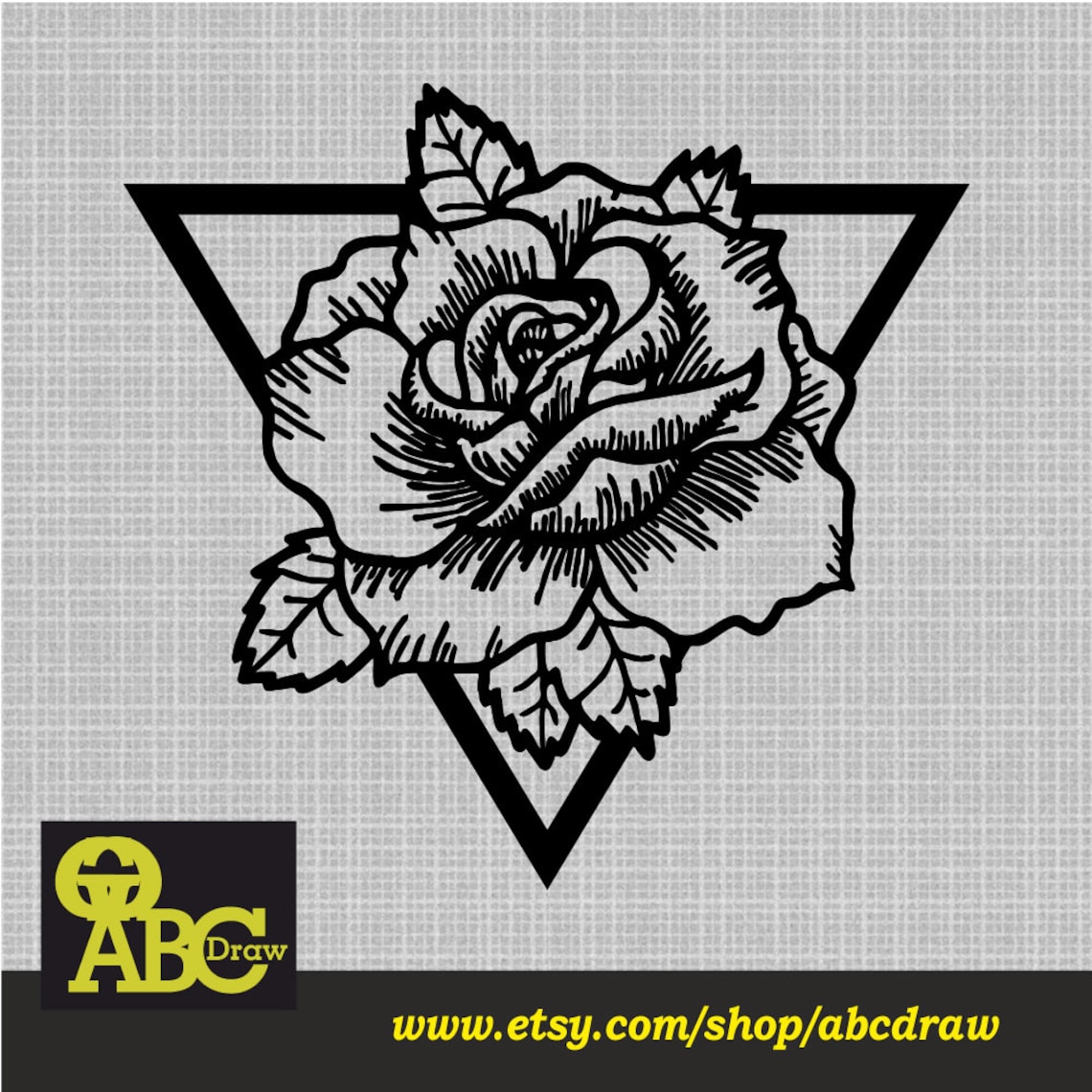 Rose Design Laser Cut Svg Dxf Files Wall Sticker Engraving | Etsy