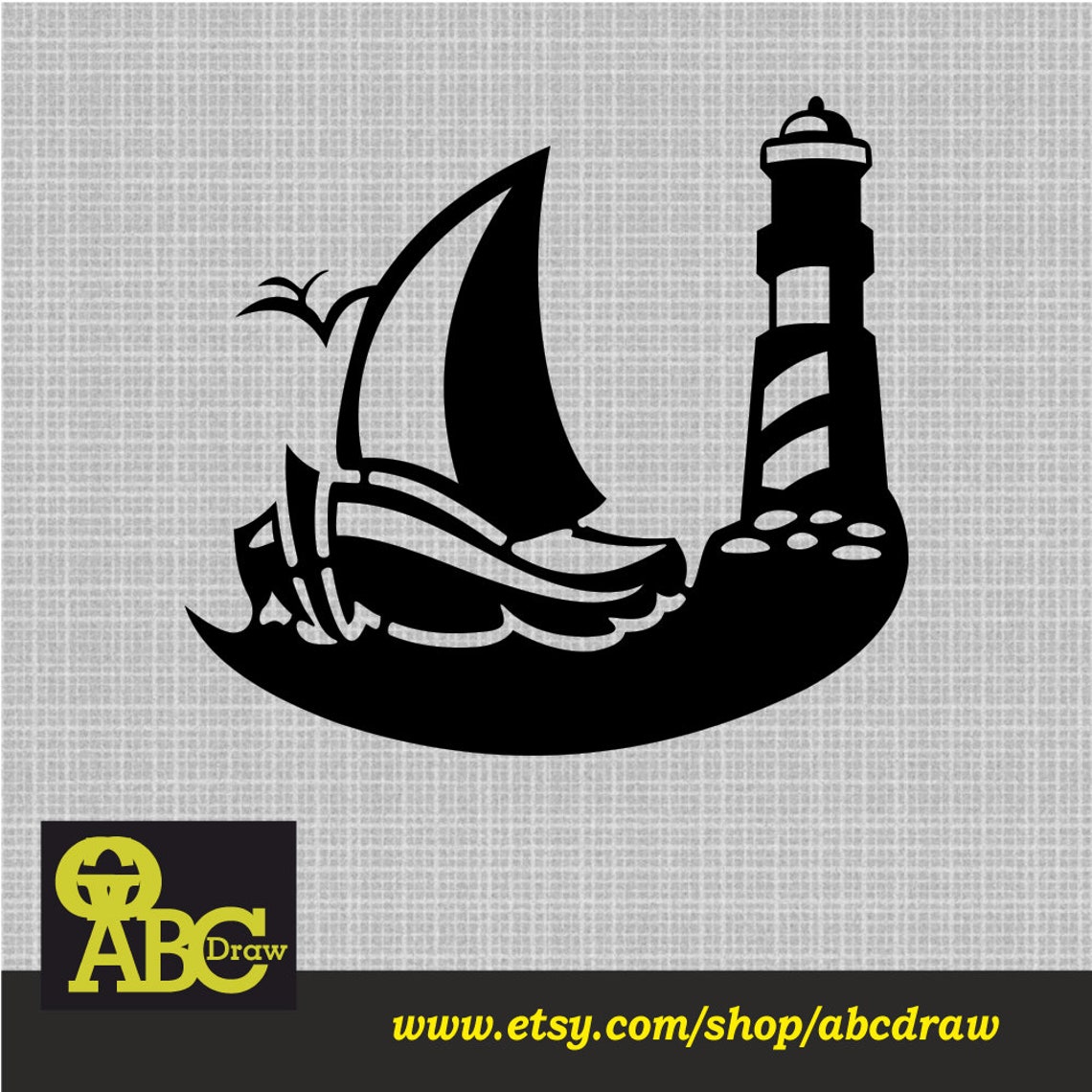 Boat Design Laser Cut Svg Dxf Files Wall Sticker Engraving | Etsy