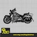 Harley Davidson Laser Cut Svg Dxf Files Wall Sticker Engraving Decal ...