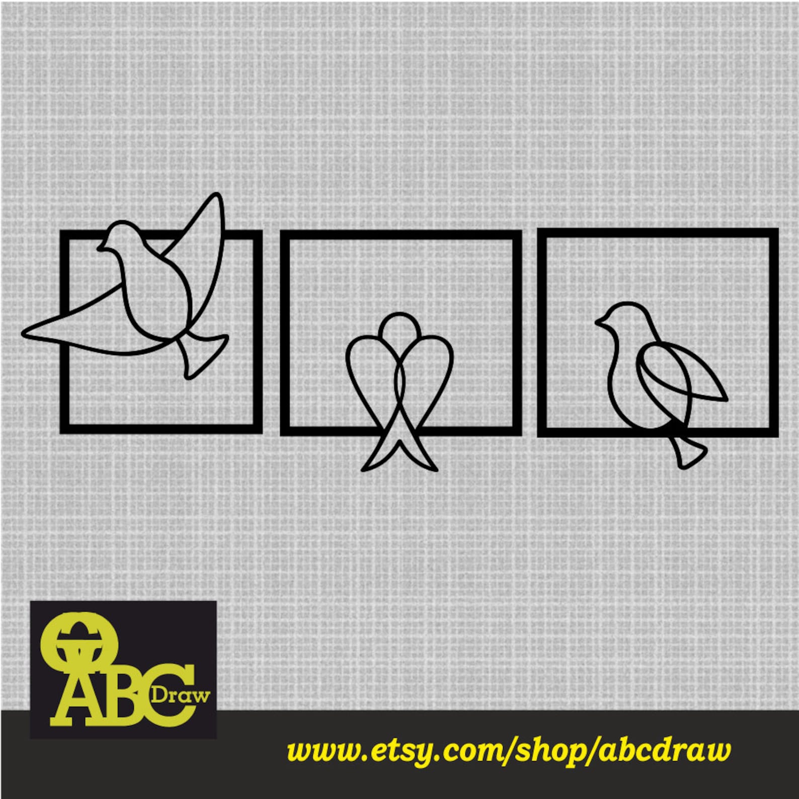 Bird Design Laser Cut Svg Dxf Files Wall Sticker Engraving - Etsy