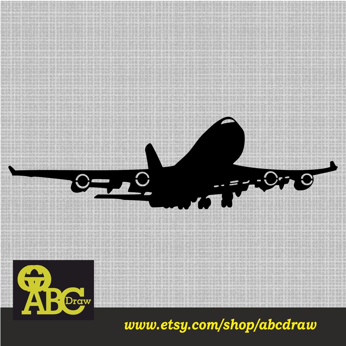 Plane Design Laser Cut Svg Dxf Files Wall Sticker Engraving | Etsy