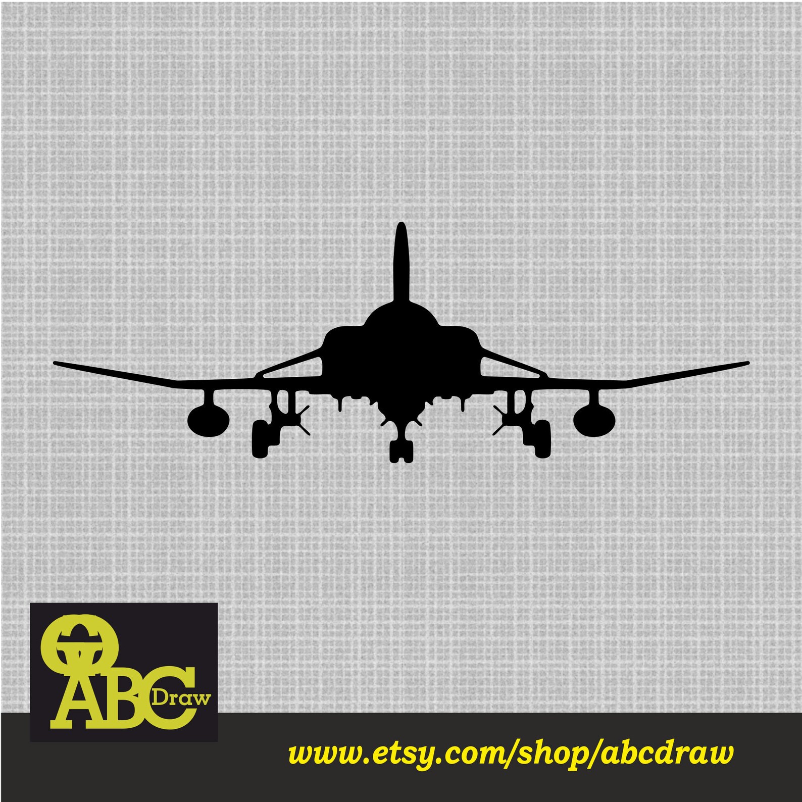 F-4 Plane Design Laser Cut Svg Dxf Files Wall Sticker - Etsy