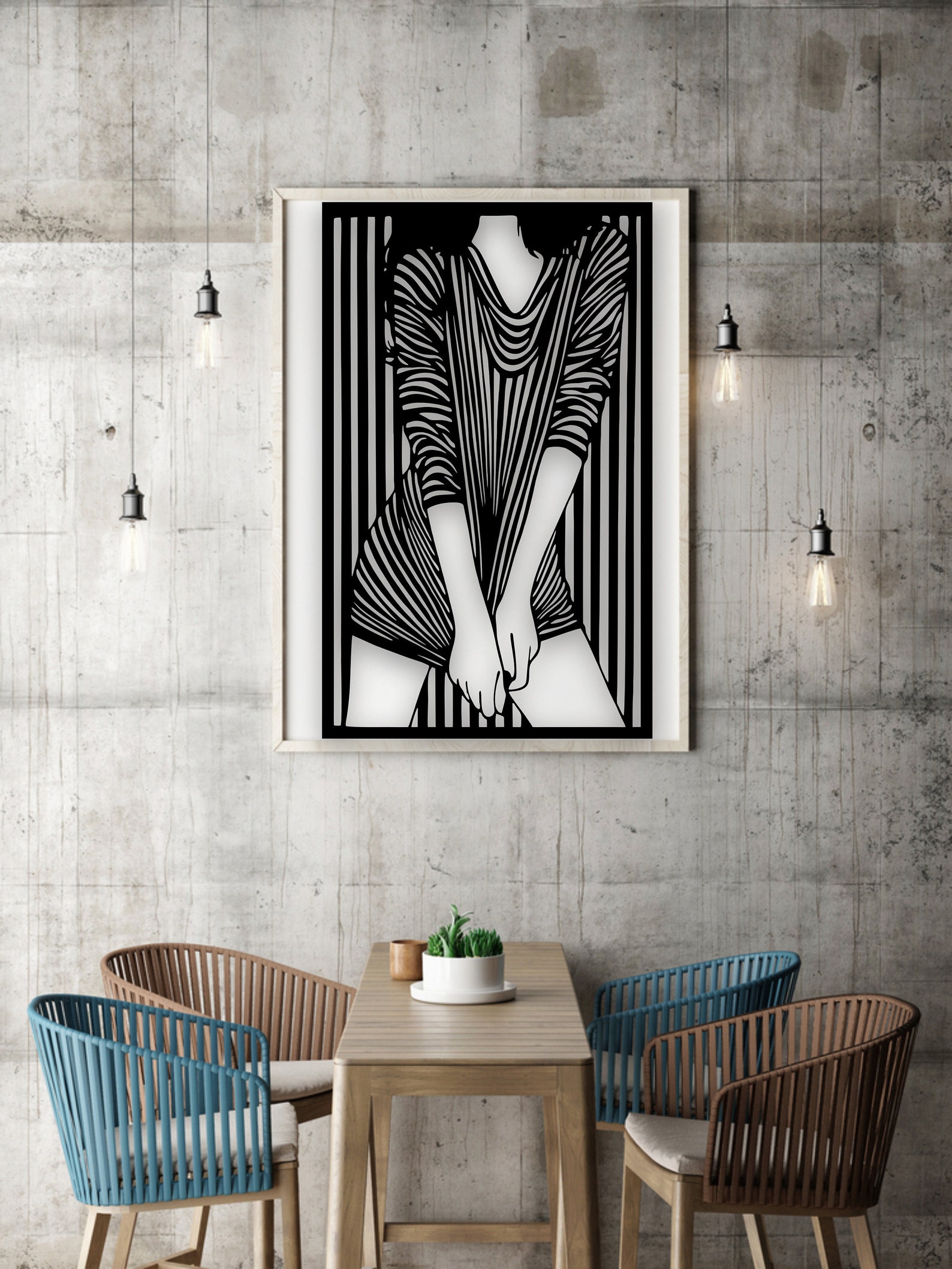 Girl Design Laser Cut Svg Dxf Files Wall Sticker Engraving - Etsy