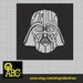 Darth Vader Design Laser Cut Svg Dxf Files Wall Sticker Engraving Decal ...