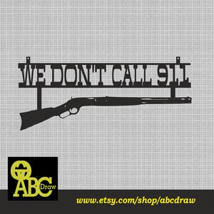 Rifel 911 Design Laser Cut Svg Dxf Files Wall Sticker Engraving Decal ...