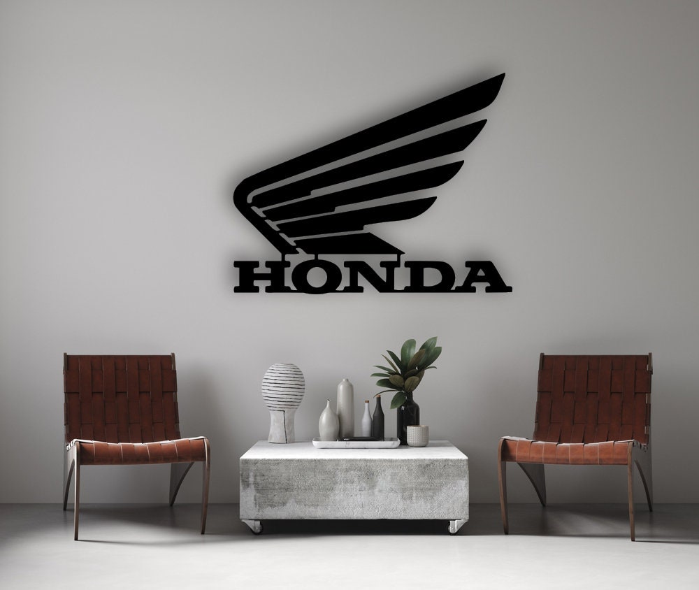 Honda Wing Design laser cut svg dxf files wall sticker | Etsy