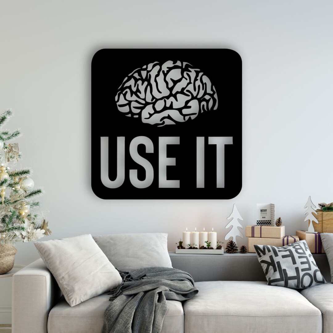 Brain Design Laser Cut Svg Dxf Files Wall Sticker Engraving Decal ...