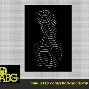 Woman Body Design Laser Cut Svg Dxf Files Wall Sticker Engraving Decal ...
