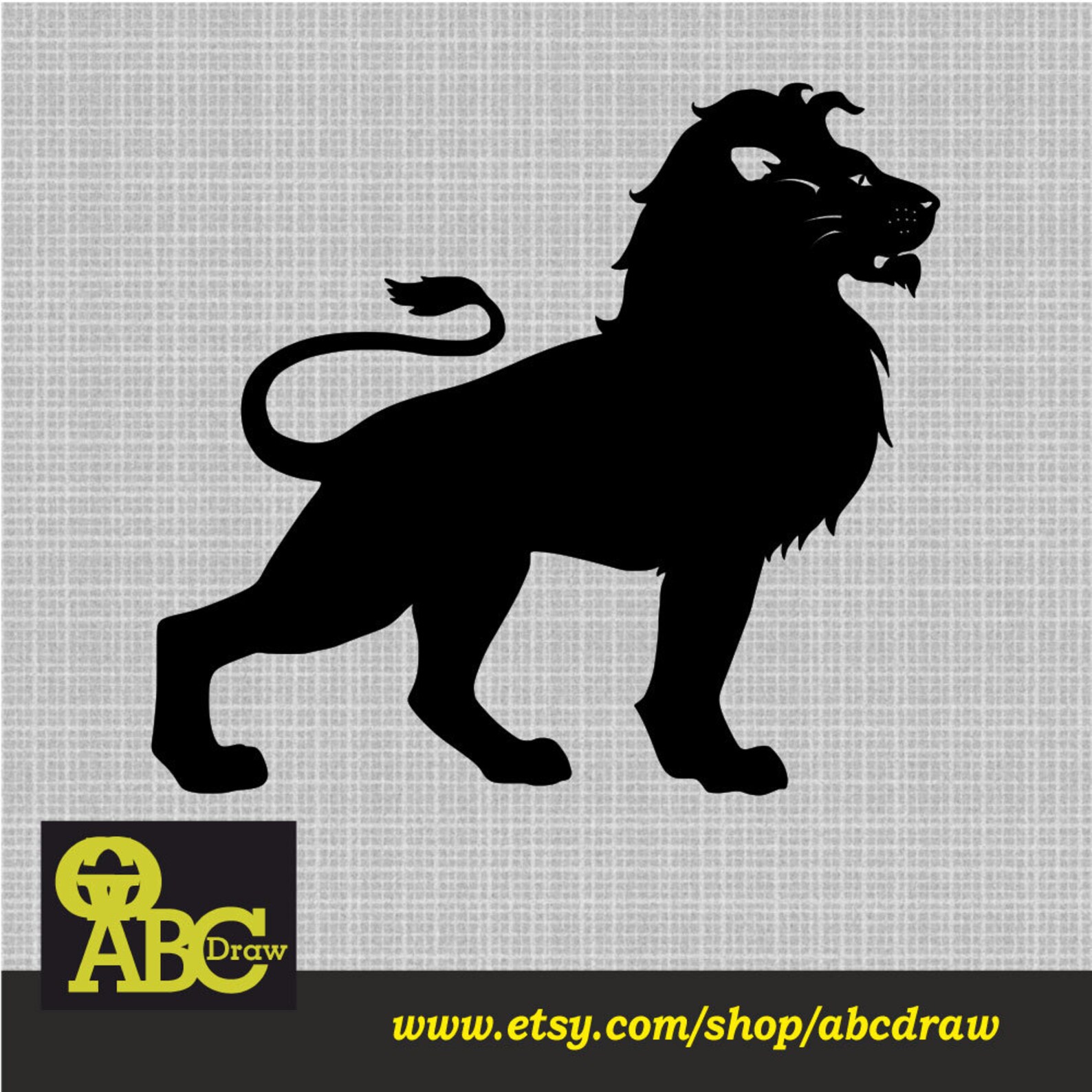 Lion Design Laser Cut Svg Dxf Files Wall Sticker Engraving - Etsy