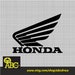 Honda Wing Design Laser Cut Svg Dxf Files Wall Sticker - Etsy