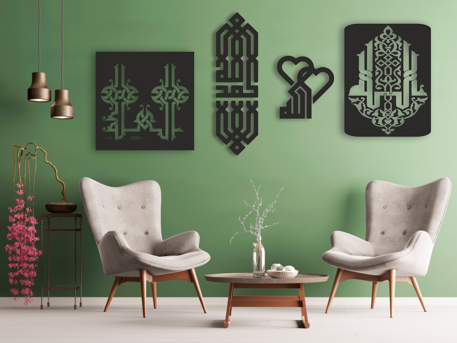 Islamic Calligraphy Design Laser Cut Svg Dxf Files Wall - Etsy