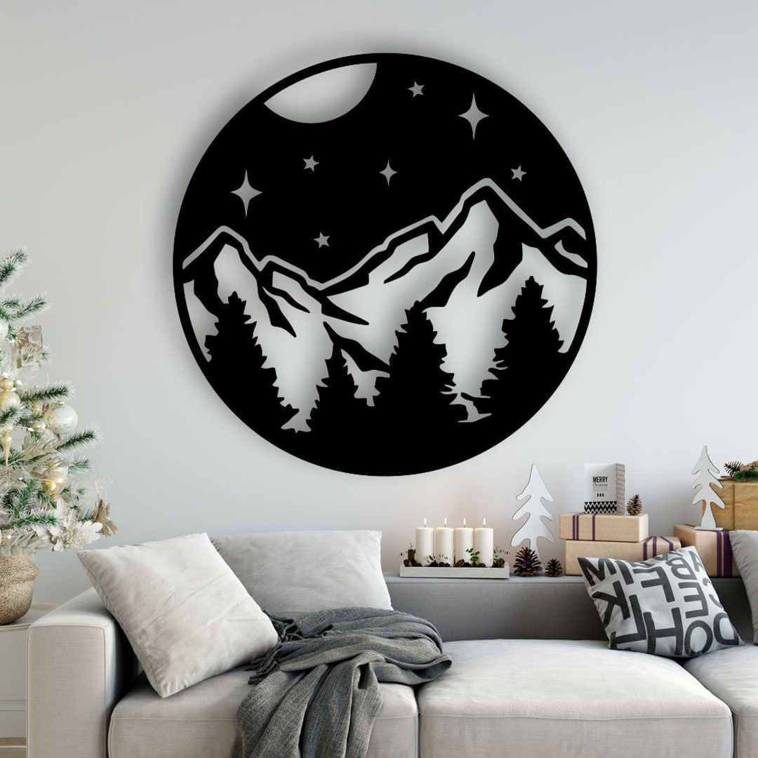 Star Design Laser Cut Svg Dxf Files Wall Sticker Engraving Decal ...