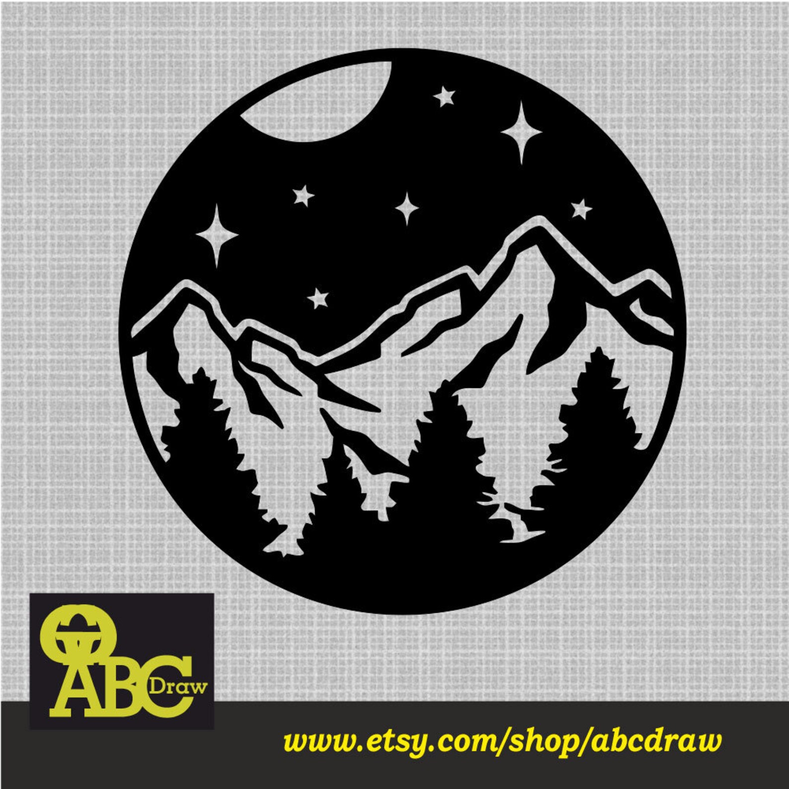 Star Design Laser Cut Svg Dxf Files Wall Sticker Engraving - Etsy