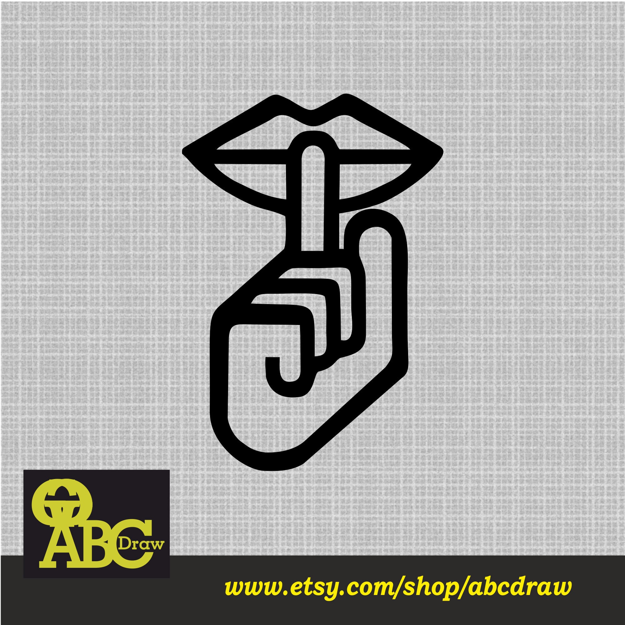 Be Quiet Design laser cut svg dxf files wall sticker engraving | Etsy