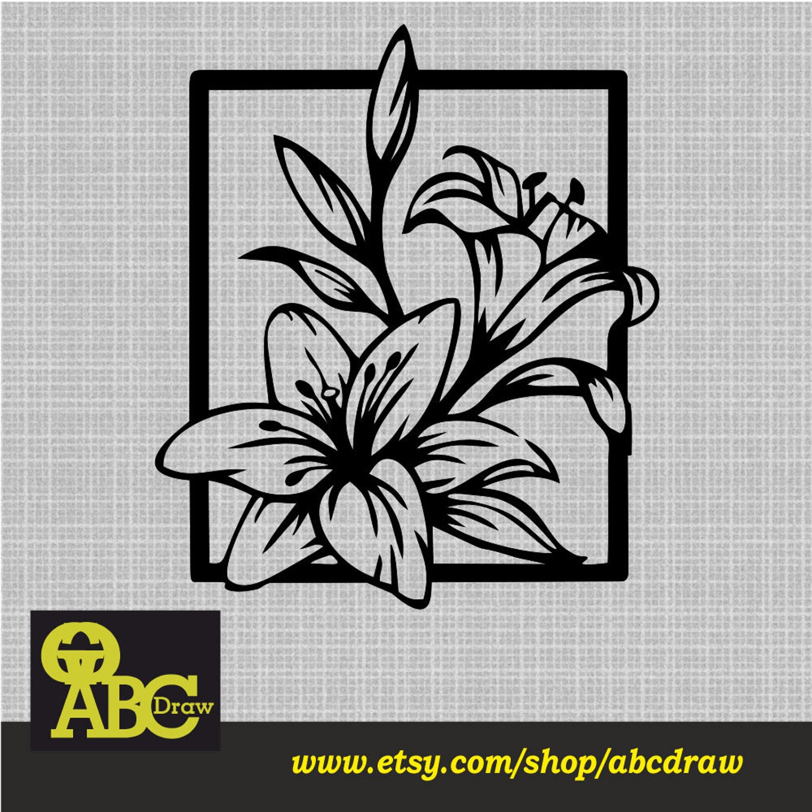 Flower Design Laser Cut Svg Dxf Files Wall Sticker Engraving Decal ...