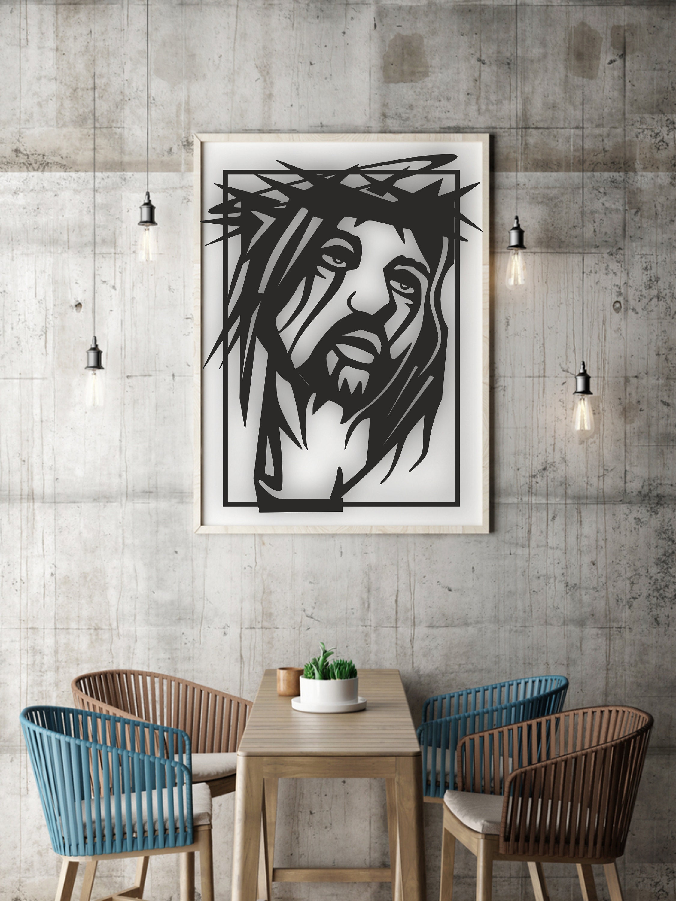 Cristo Design laser cut svg dxf files wall sticker engraving | Etsy