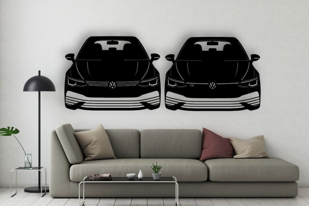 Volkswagen Design Laser Cut Svg Dxf Files Wall Sticker Engraving Decal ...