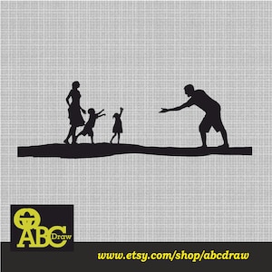 Family Design Laser Cut Svg Dxf Files Wall Sticker Engraving Decal ...