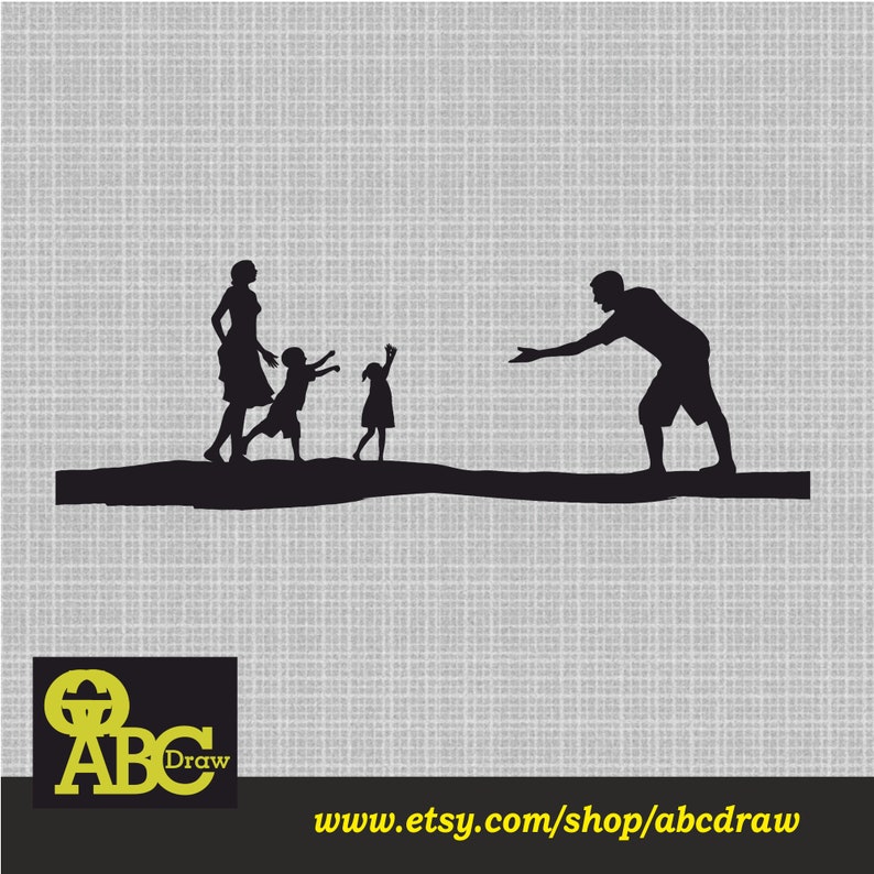 Family Design Laser Cut Svg Dxf Files Wall Sticker Engraving - Etsy