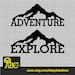 Mountain Design Laser Cut Svg Dxf Files Wall Sticker Engraving - Etsy