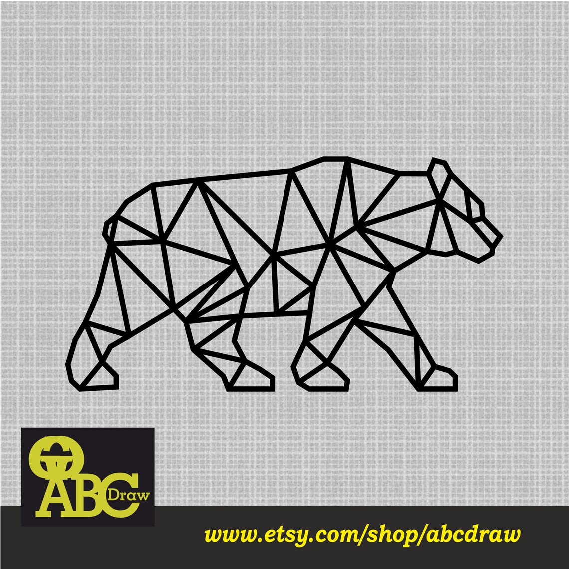 Bear Design Laser Cut Svg Dxf Files Wall Sticker Engraving | Etsy
