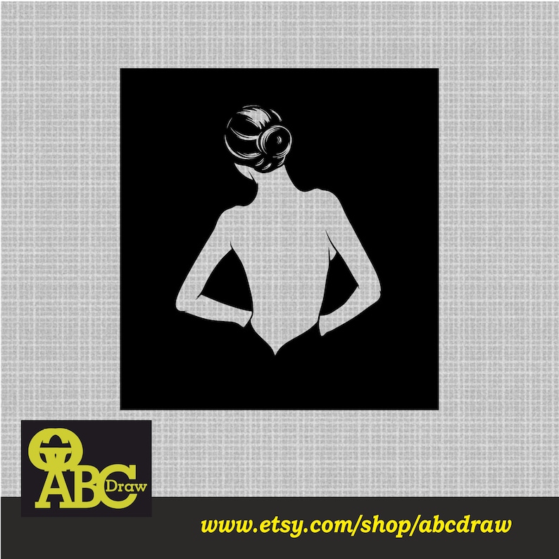 Woman Body Design Laser Cut Svg Dxf Files Wall Sticker - Etsy