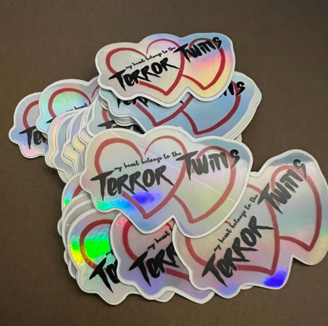 Ames Mills Holographic Terror Twins Sticker - Etsy
