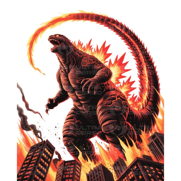 Godzilla Png - Etsy Australia