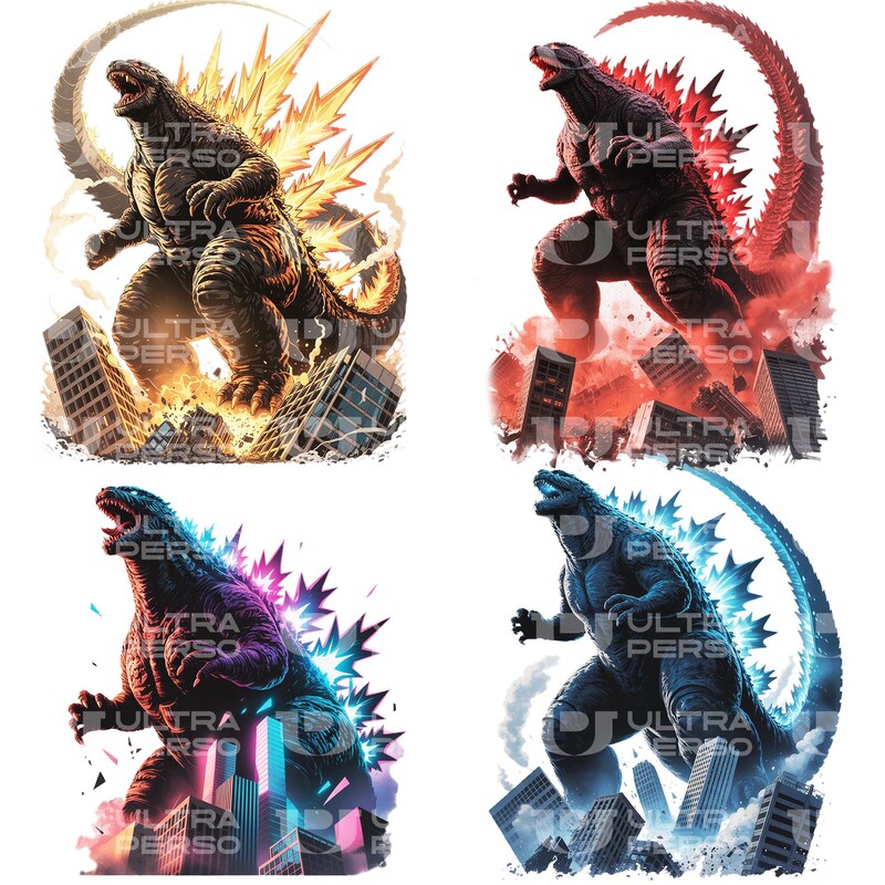 Godzilla Png - Etsy Australia