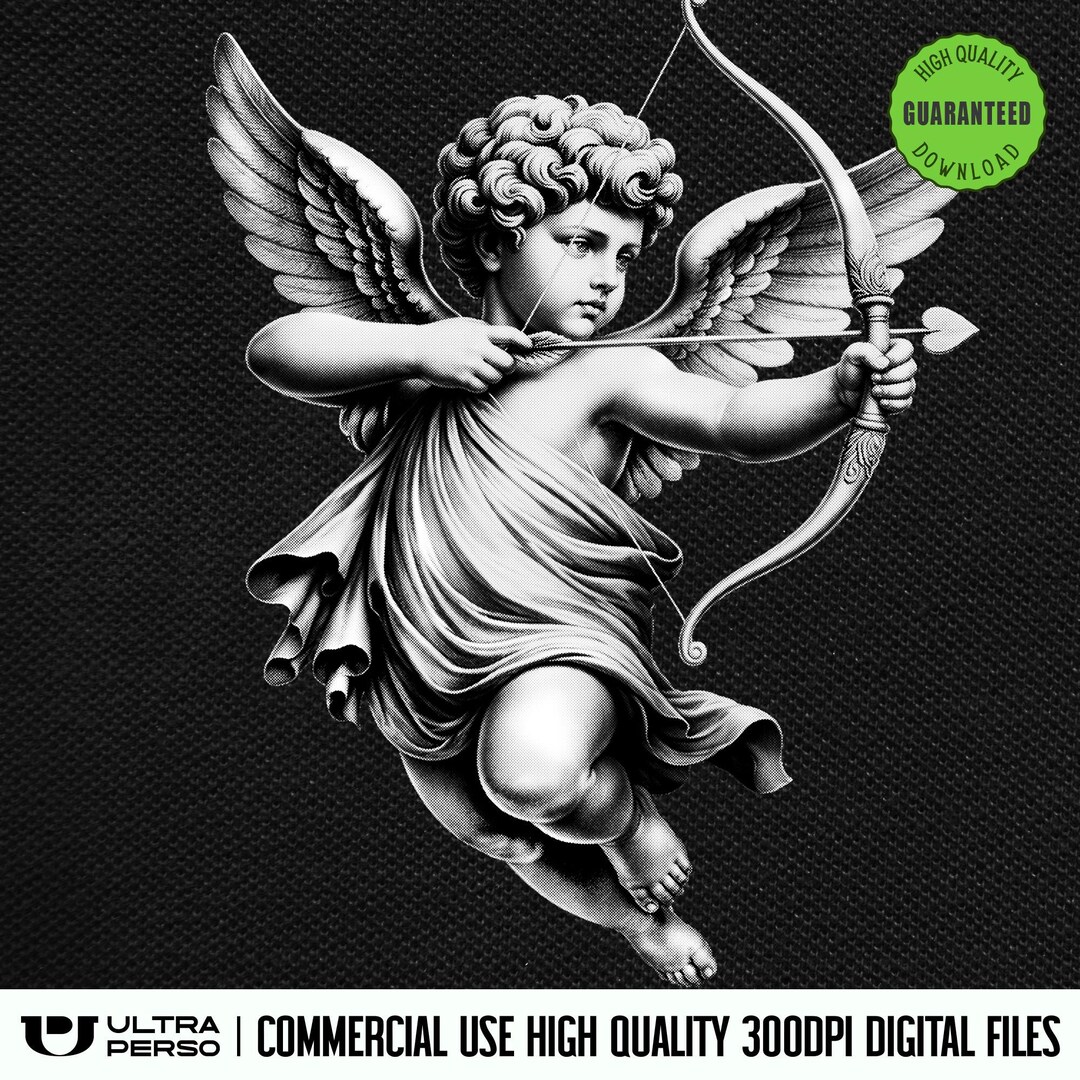 Retro Halftone Cupid PNG, Retro Valentines Day Shirt Design, Realistic ...