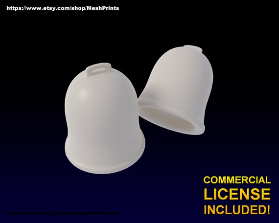 Christmas Bell STL File download - Etsy