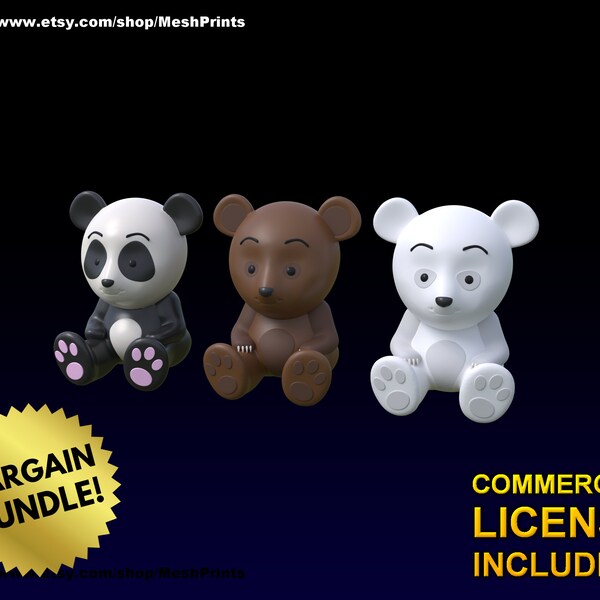 Teddy Bear Stl - Etsy