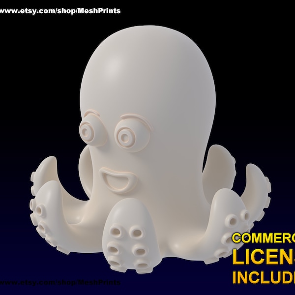 Octopus Stl File - Etsy