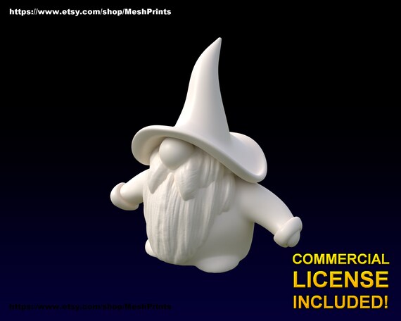 Mr Fluffy the Gnome STL File download | Etsy