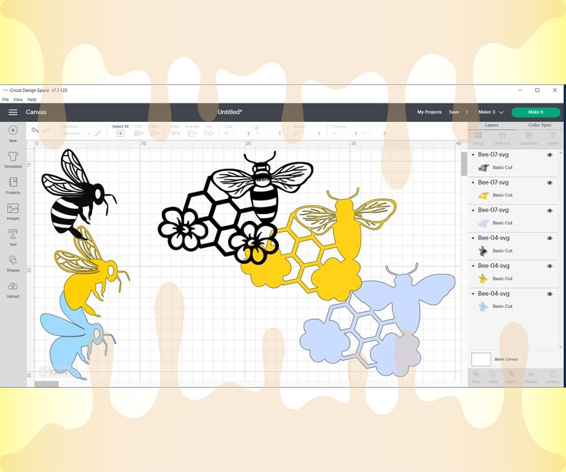 20 Bee SVG Bundle Honeycomb SVG Honey Drip Honeypot - Etsy