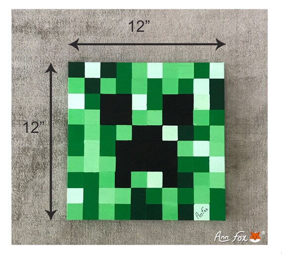 Minecraft Pixel Art Grid Creeper