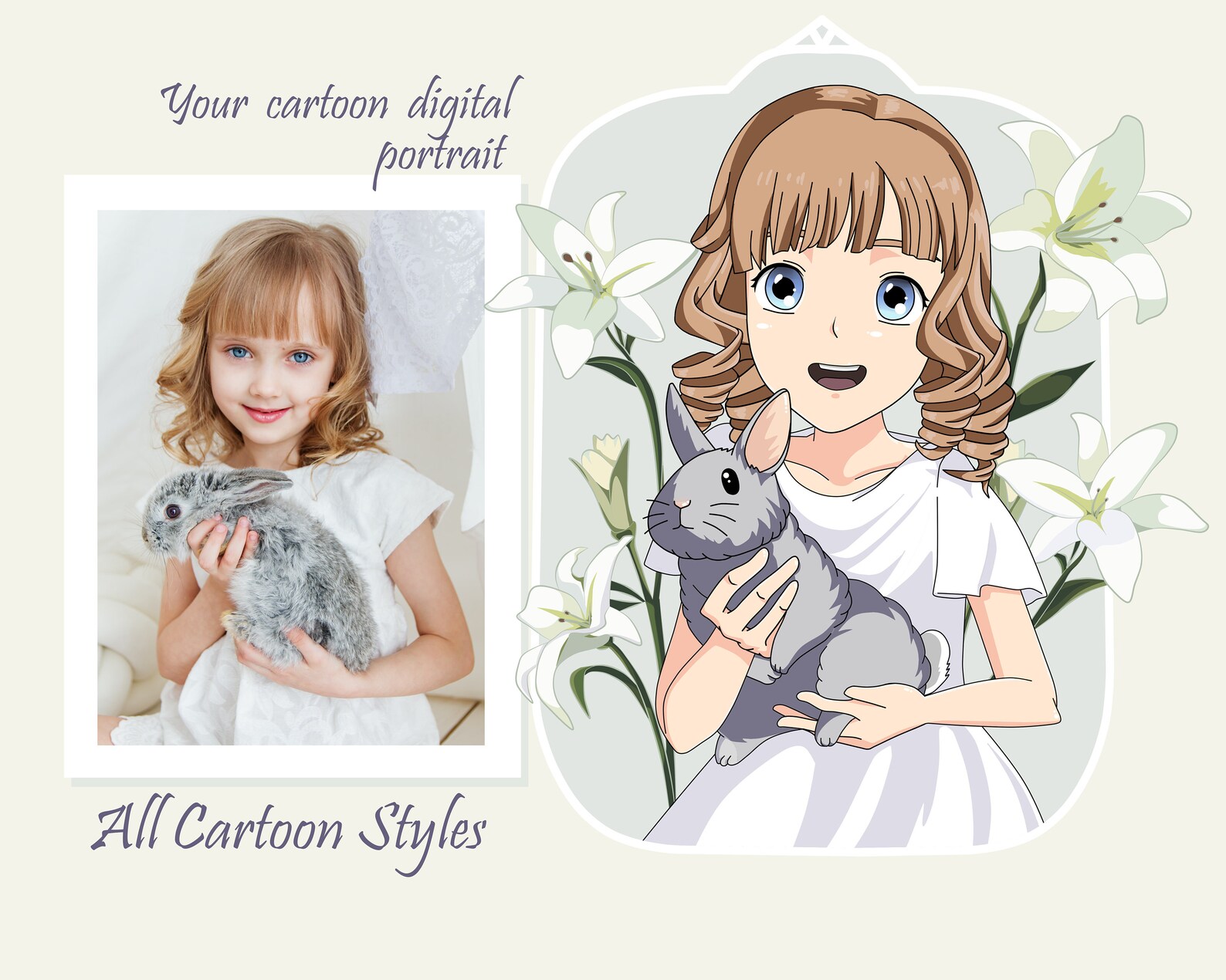 Custom Anime Character Manga Character Cosplay Portrait - Etsy
