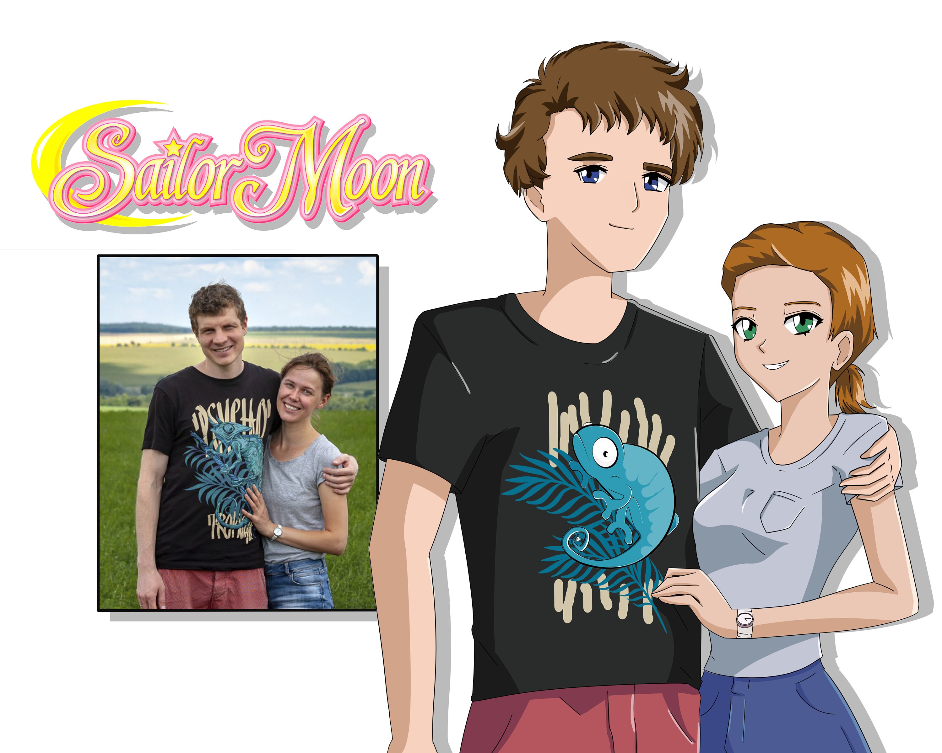 Custom Anime style Manga Character Cosplay Portrait gift | Etsy