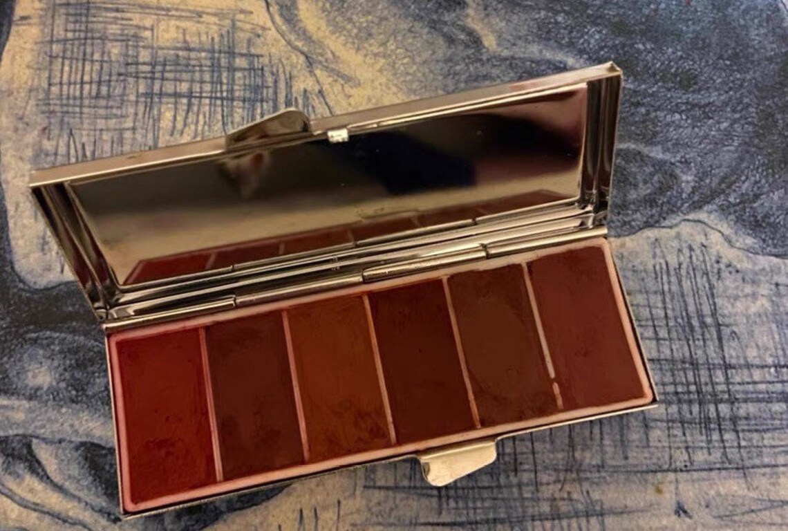 Mini Paint Case Painting Palette Tin Box Mirror Effect - Etsy UK