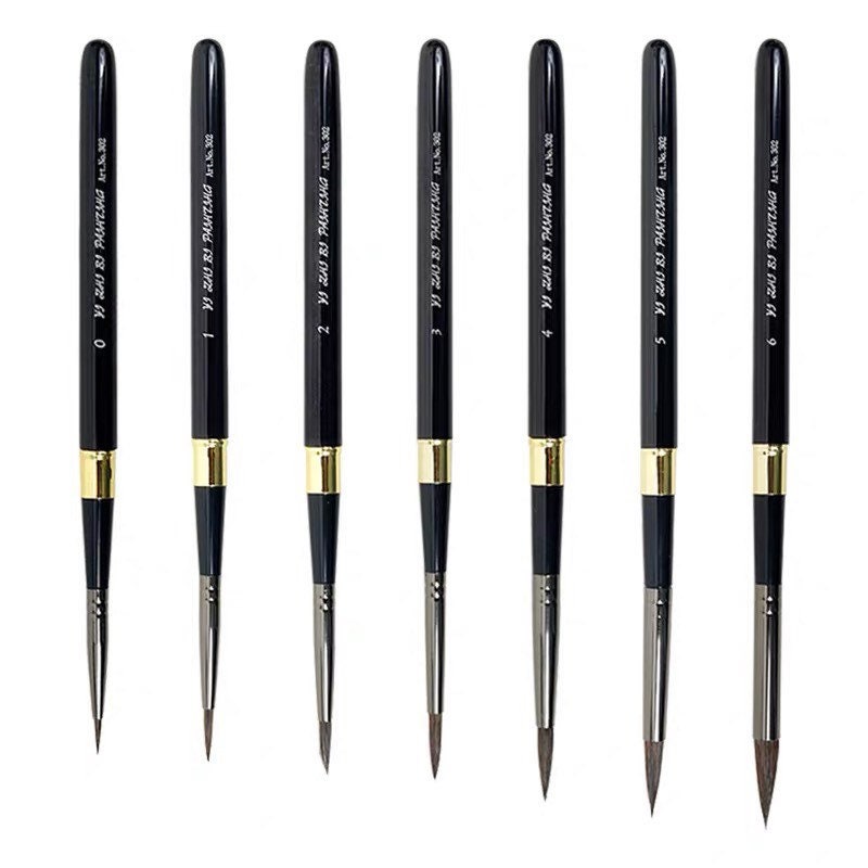 Travel Pocket Paintbrush Short Brushes Watercolour Detachable | Etsy